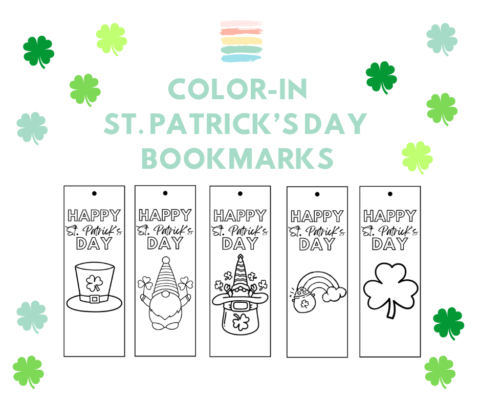 St. Patrick's Day Free Printable Bookmarks for Kids – Stay at Home ...