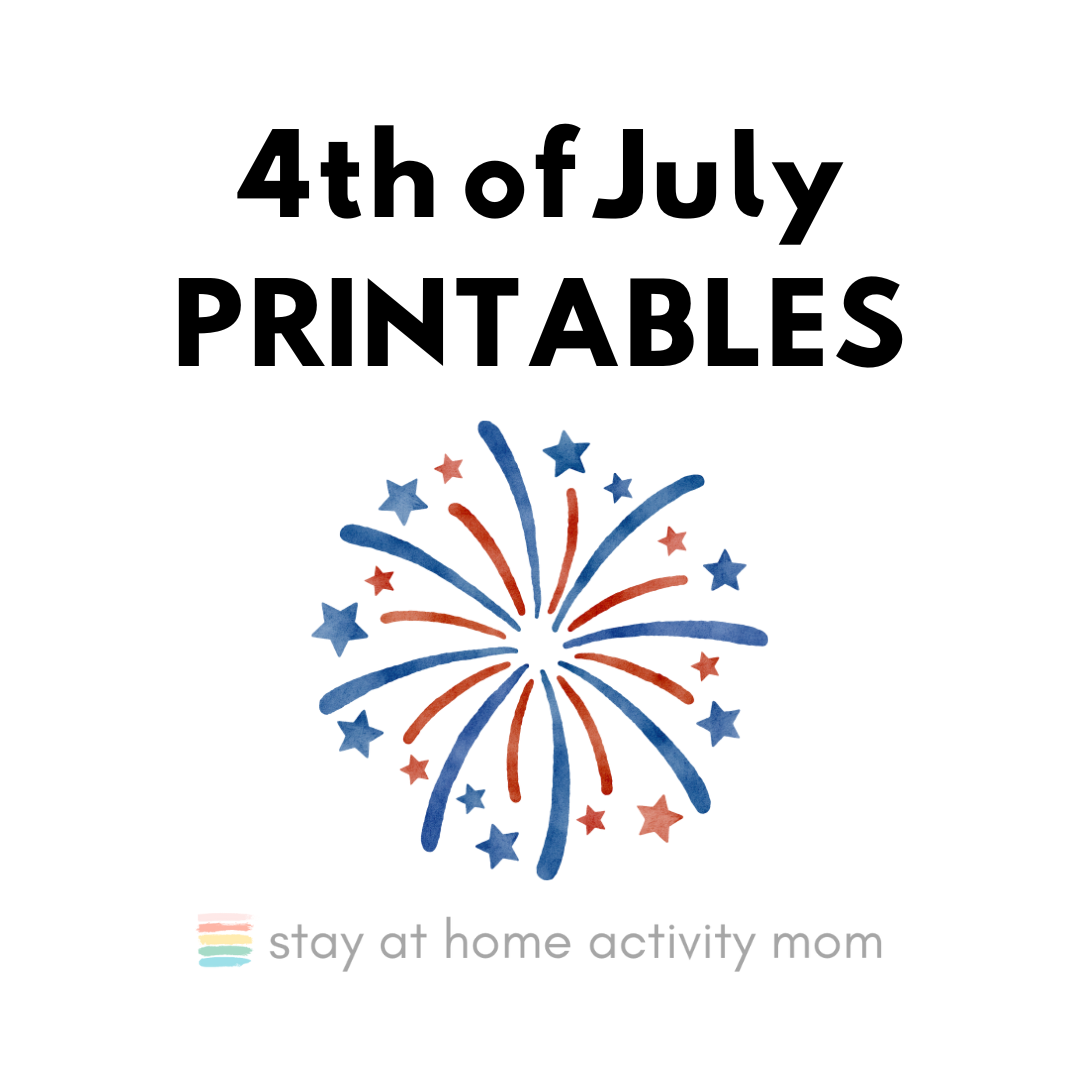 Free Printables: Red, White, & Blue Patriotic 4th of July Activities! – Stay at Home Activity Mom
