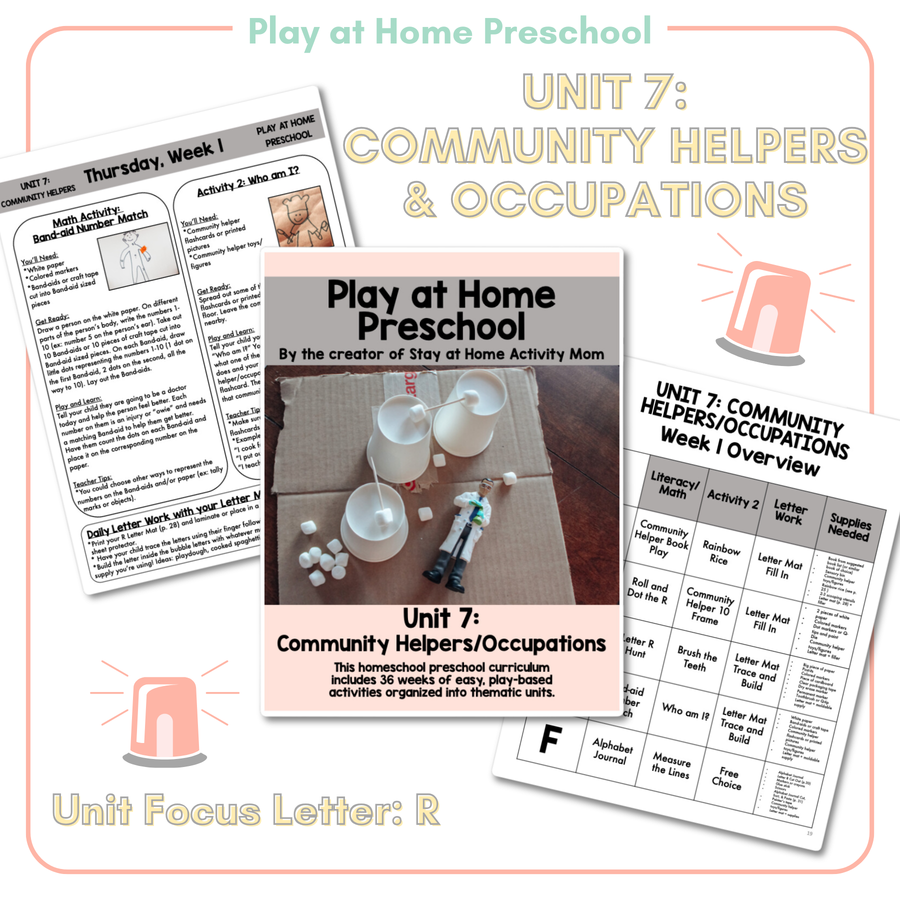 Play at Home Preschool Program – Stay at Home Activity Mom