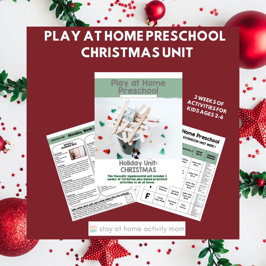 Play at Home Preschool Program – Stay at Home Activity Mom